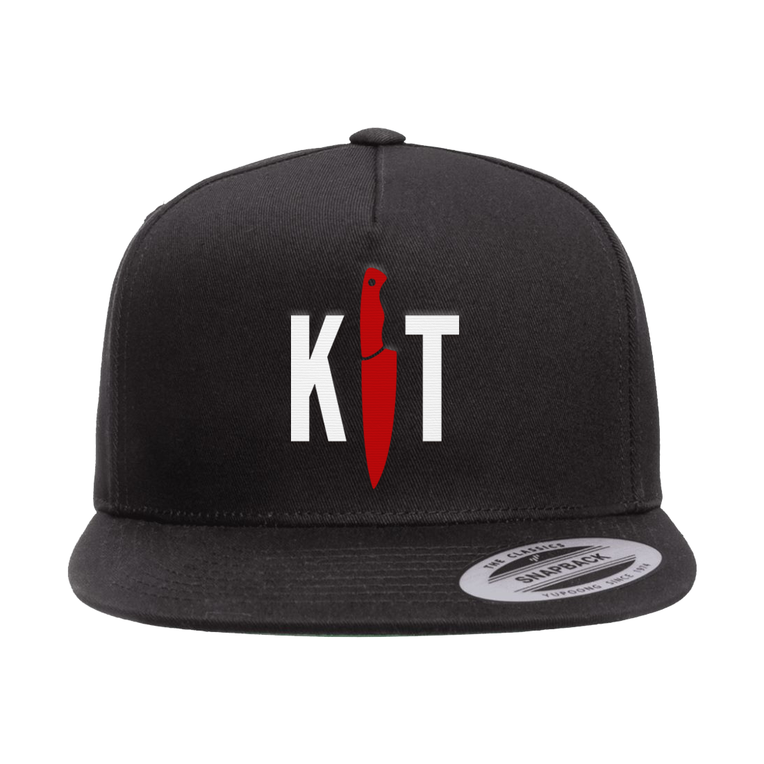 KT Flatbill Snapback Hat - Black – Kill Merch | The Kill Tony Store