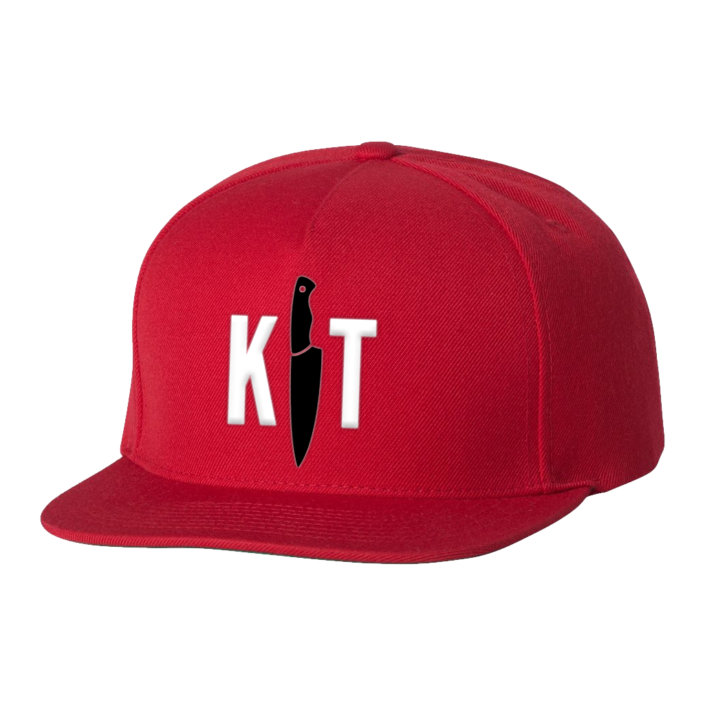 KT Flatbill Snapback Hat - Red – Kill Merch | The Kill Tony Store