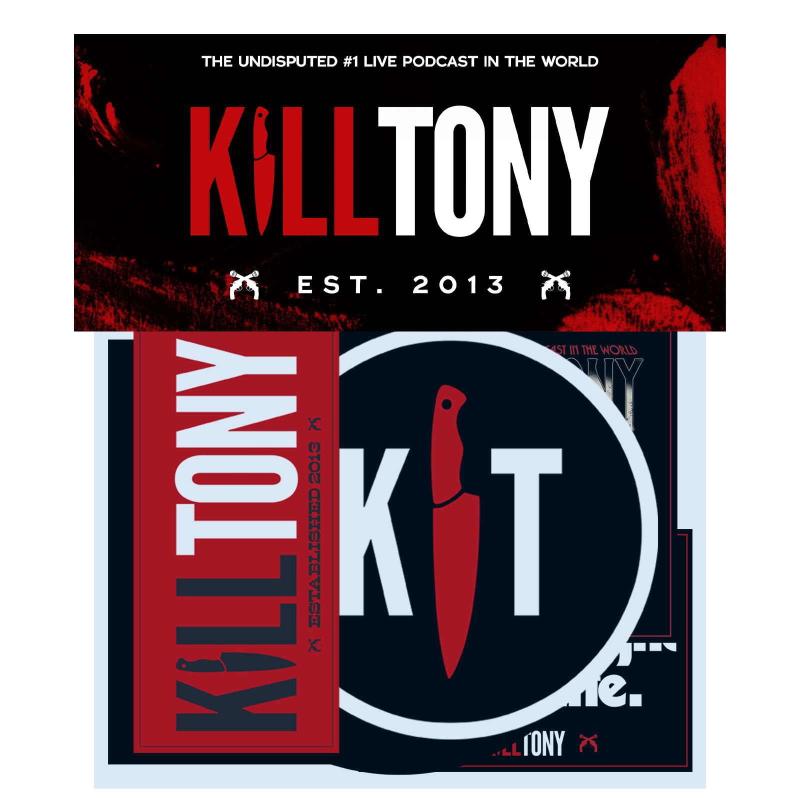 Sticker Pack v2 (Set of 8) – Kill Merch | The Kill Tony Store